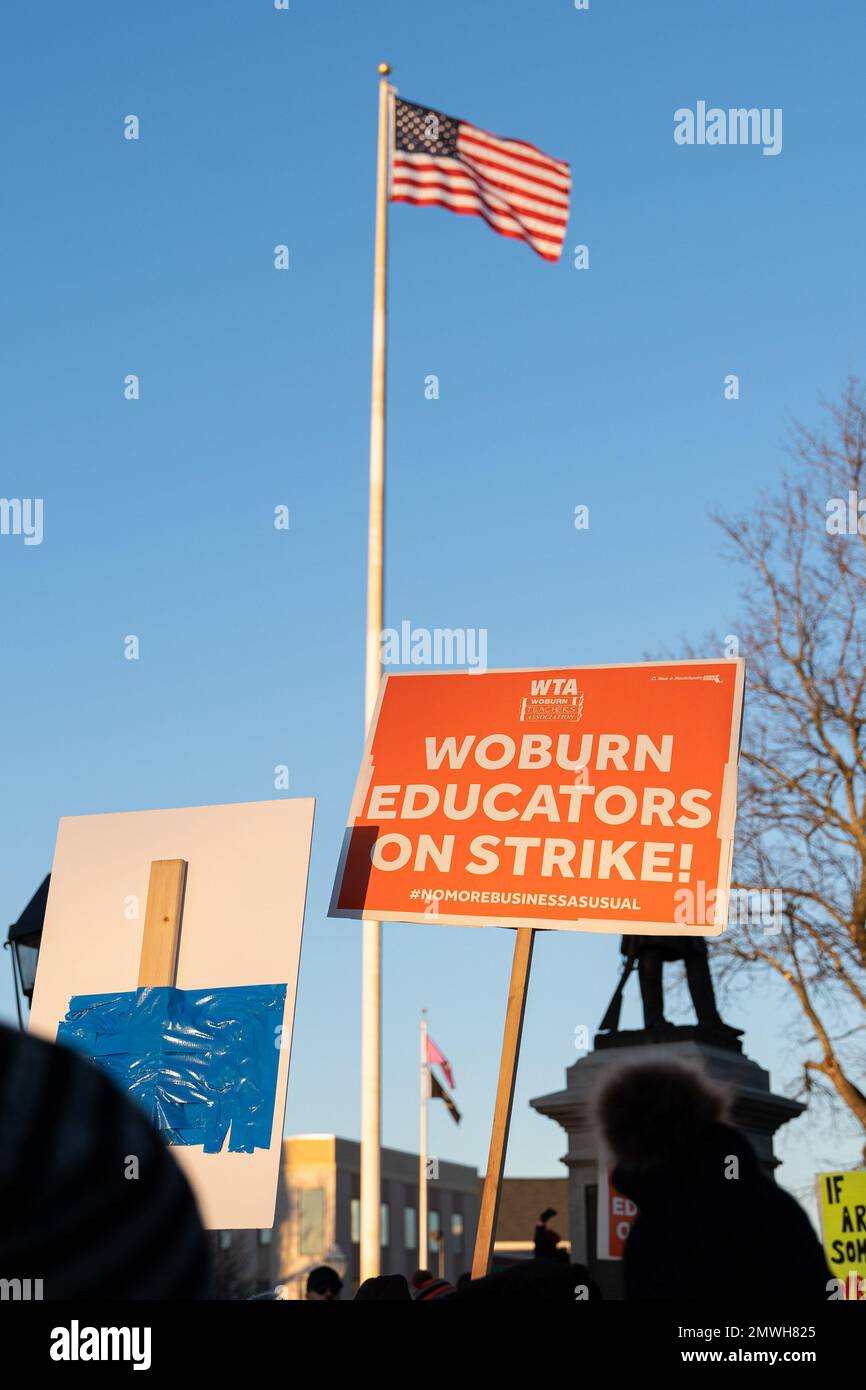 Woburn teacher strike hi-res stock photography and images - Alamy
