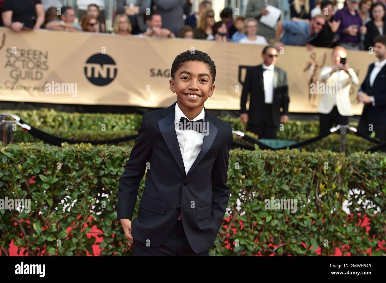 Miles Brown arrives at the 23rd annual Screen Actors Guild Awards at ...