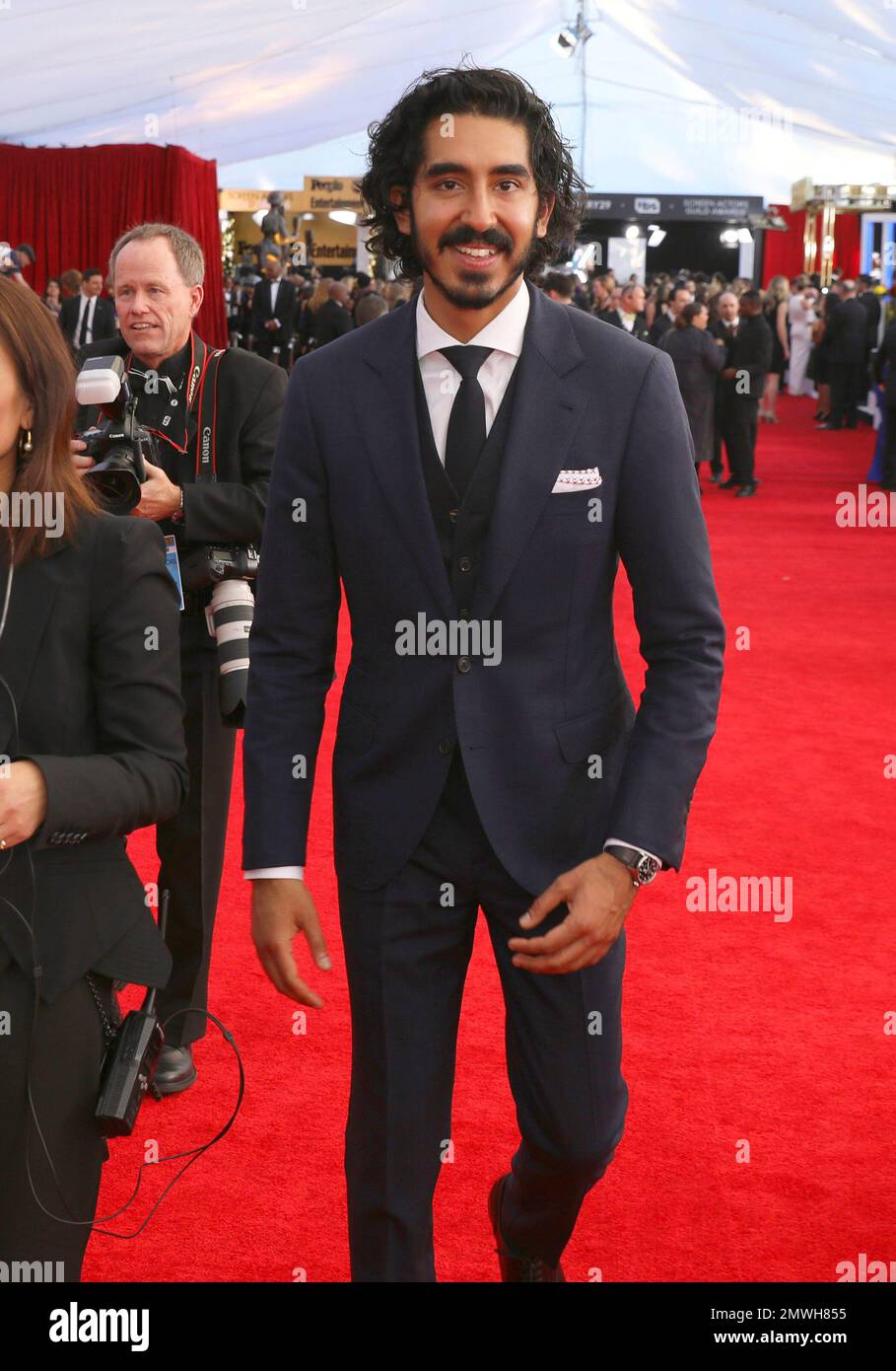 Dev Patel arrives at the 23rd annual Screen Actors Guild Awards at the ...
