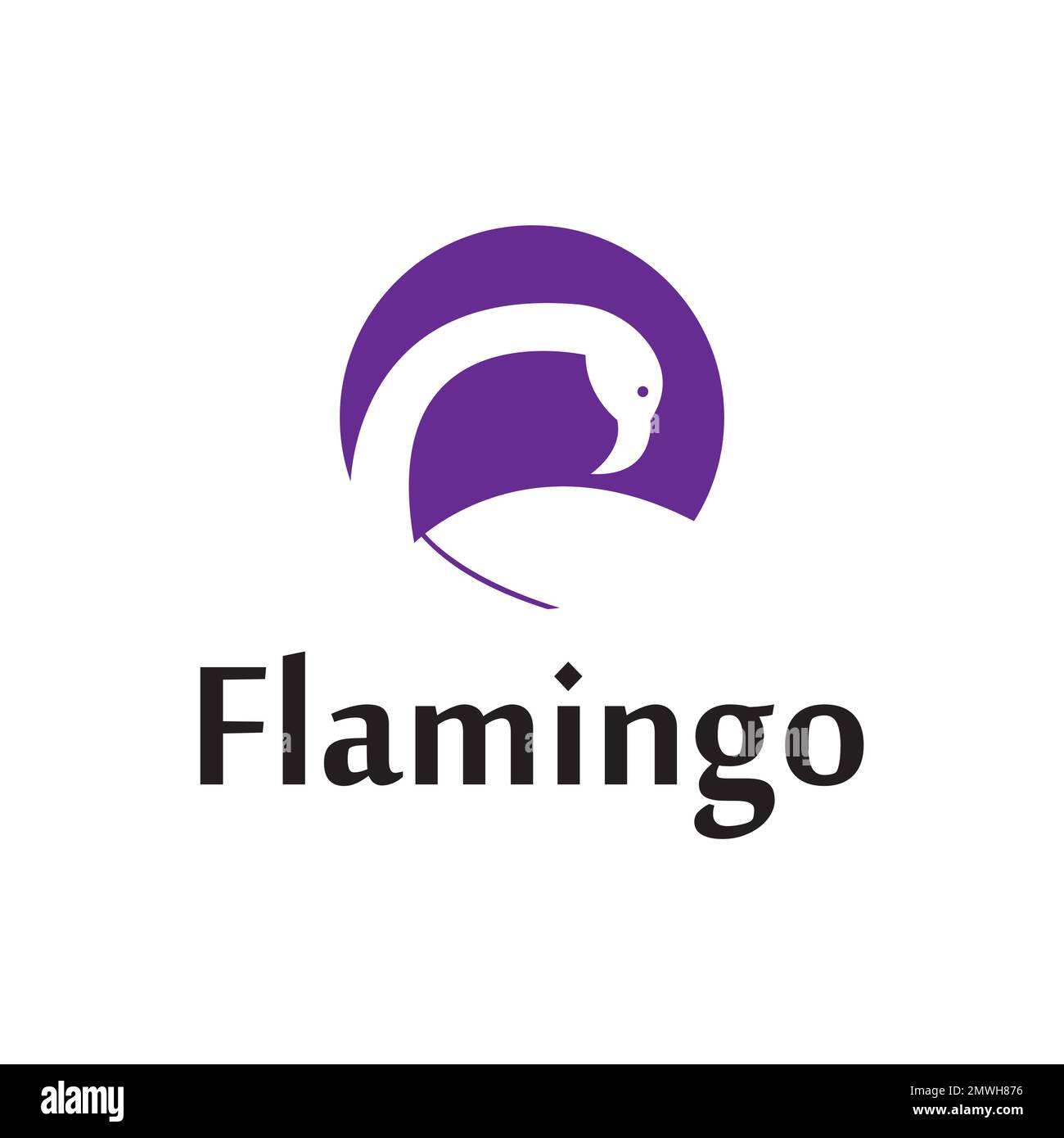 Iconic Flamingo logo designs concept vector, Flamingo bird logo ...