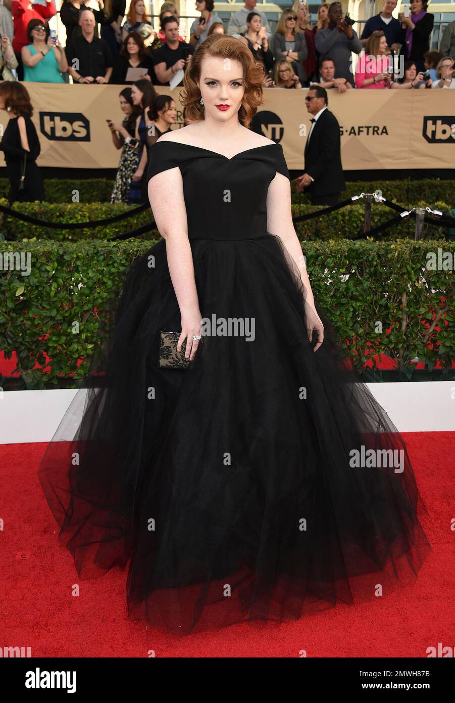 Shannon Purser arrives at the 23rd annual Screen Actors Guild Awards at ...