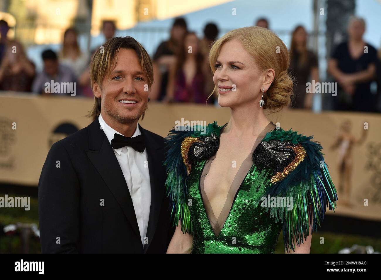 Keith Urban, left, and Nicole Kidman arrive at the 23rd annual Screen ...
