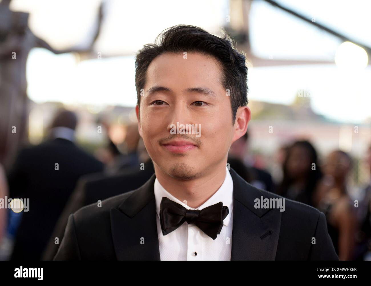 Steven Yeun arrives at the 23rd annual Screen Actors Guild Awards at ...
