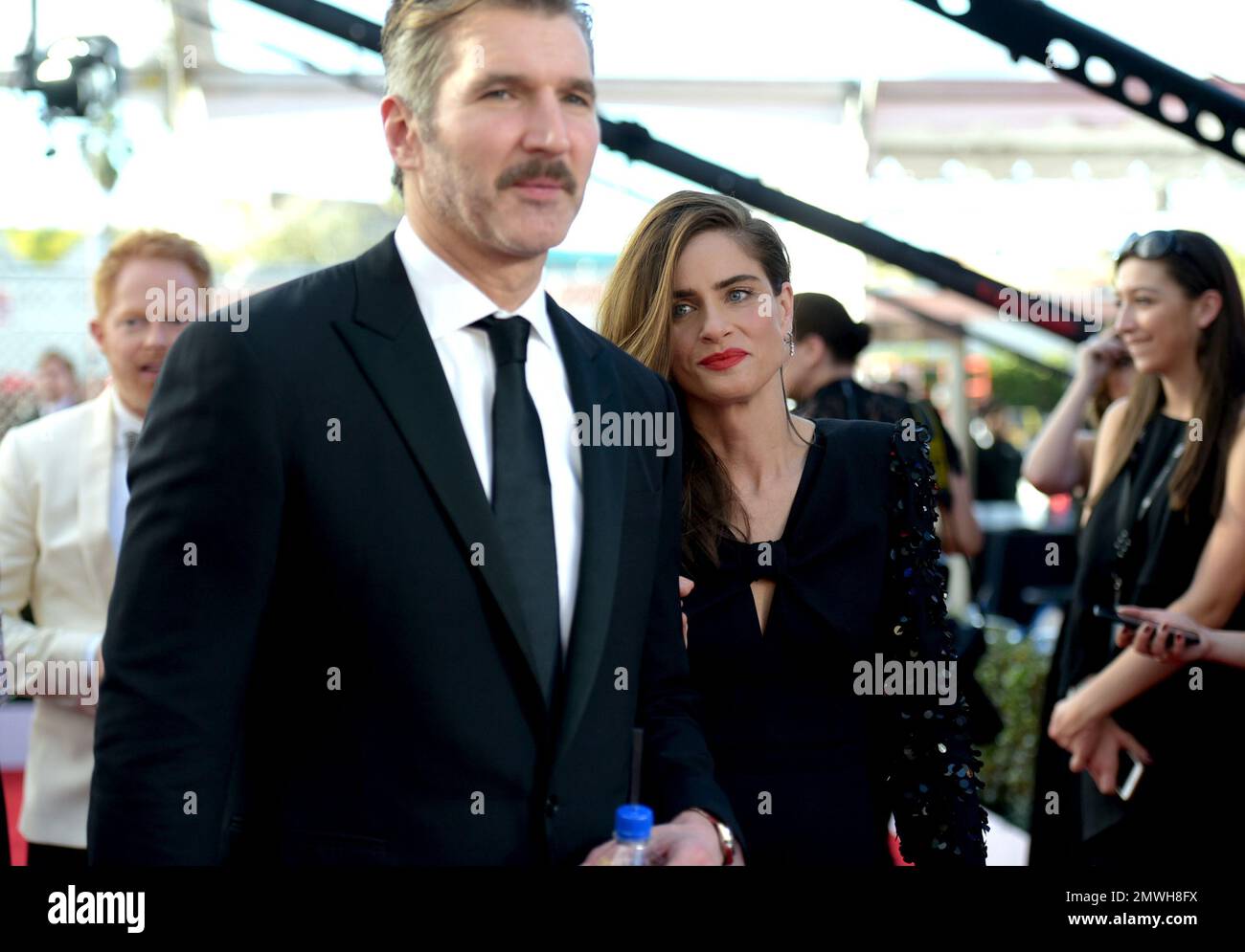 David Benioff and Amanda Peet arrive at the 23rd annual Screen Actors ...