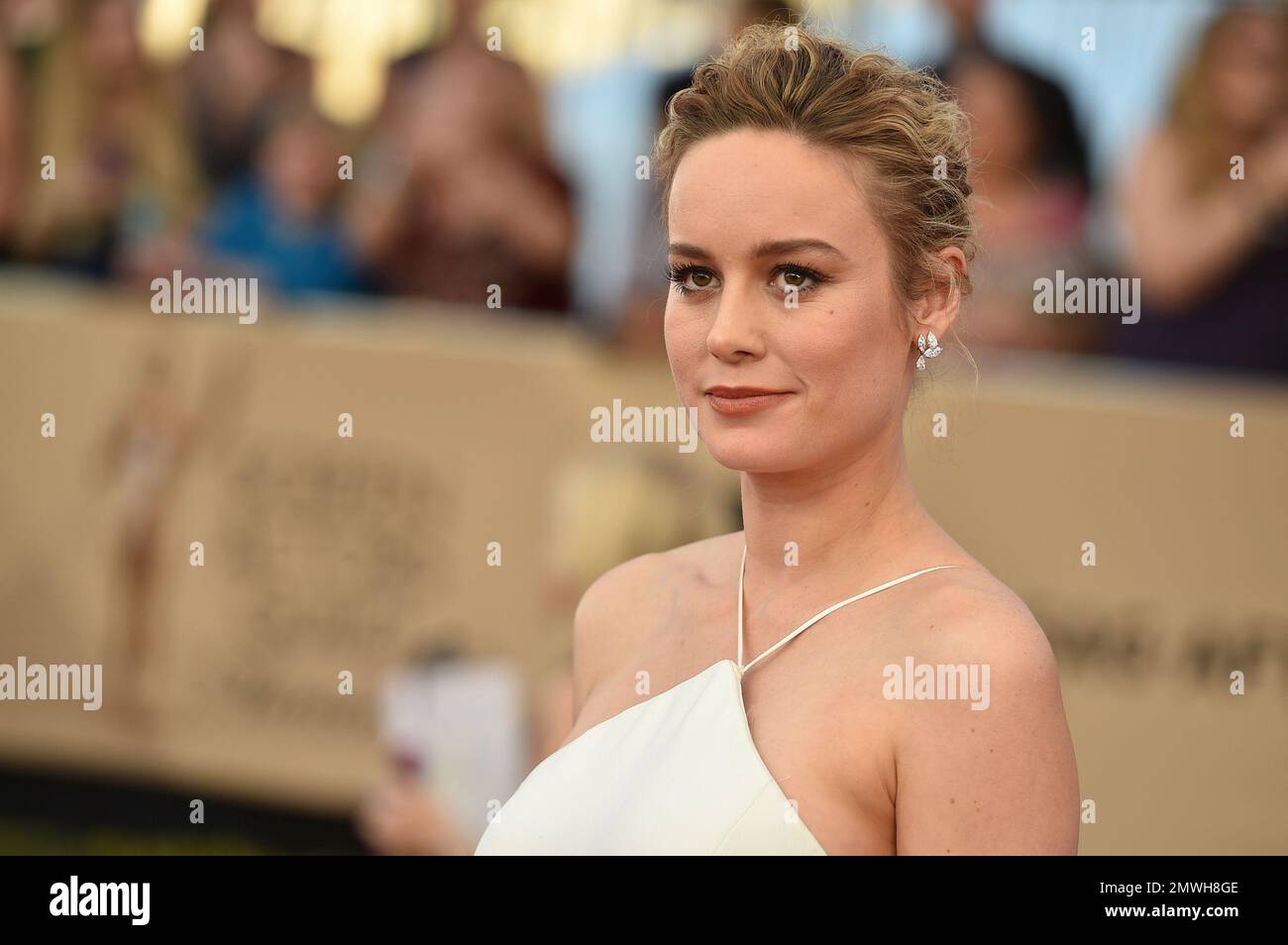 Brie Larson arrives at the 23rd annual Screen Actors Guild Awards at ...