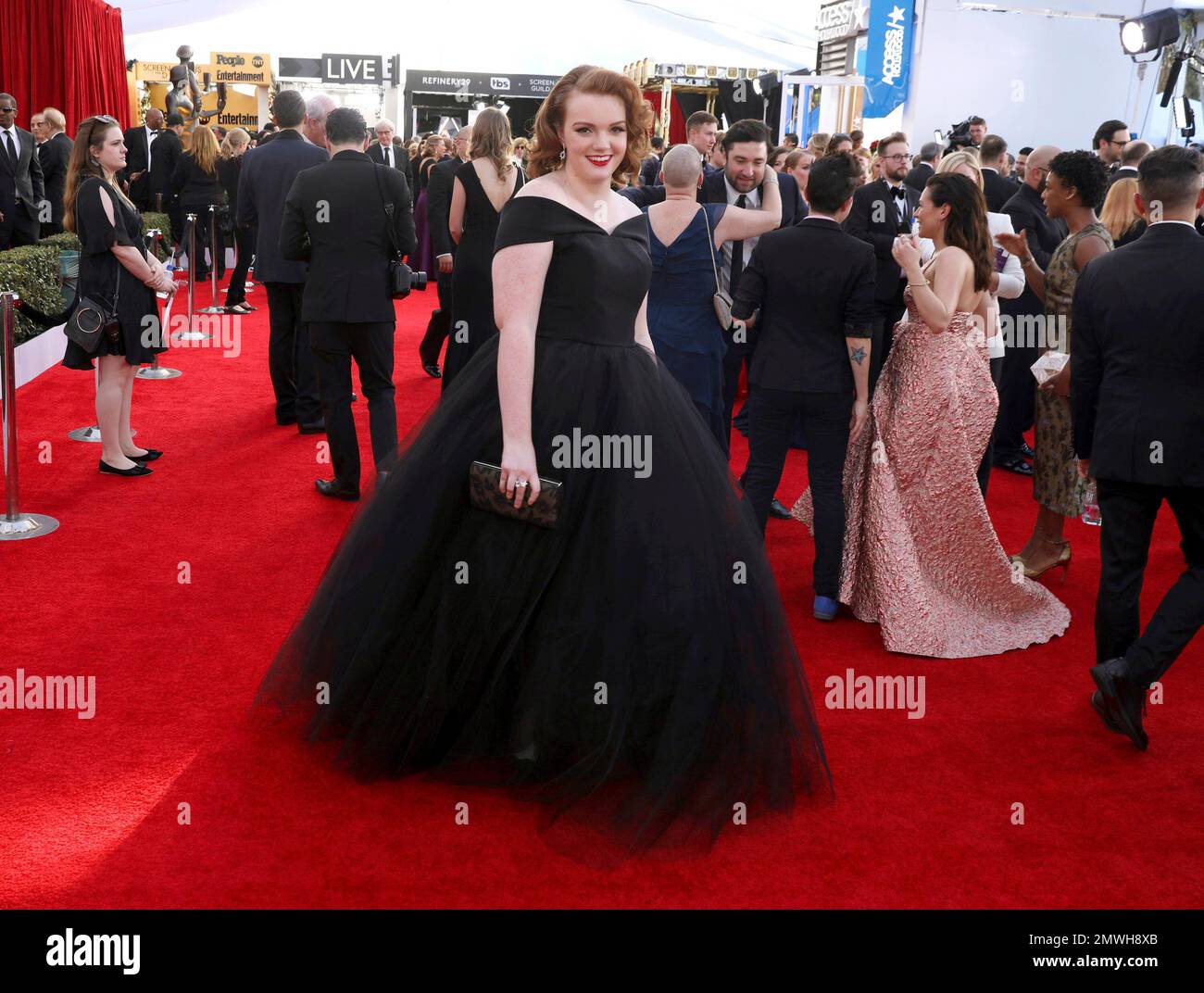 Shannon Purser arrives at the 23rd annual Screen Actors Guild Awards at ...