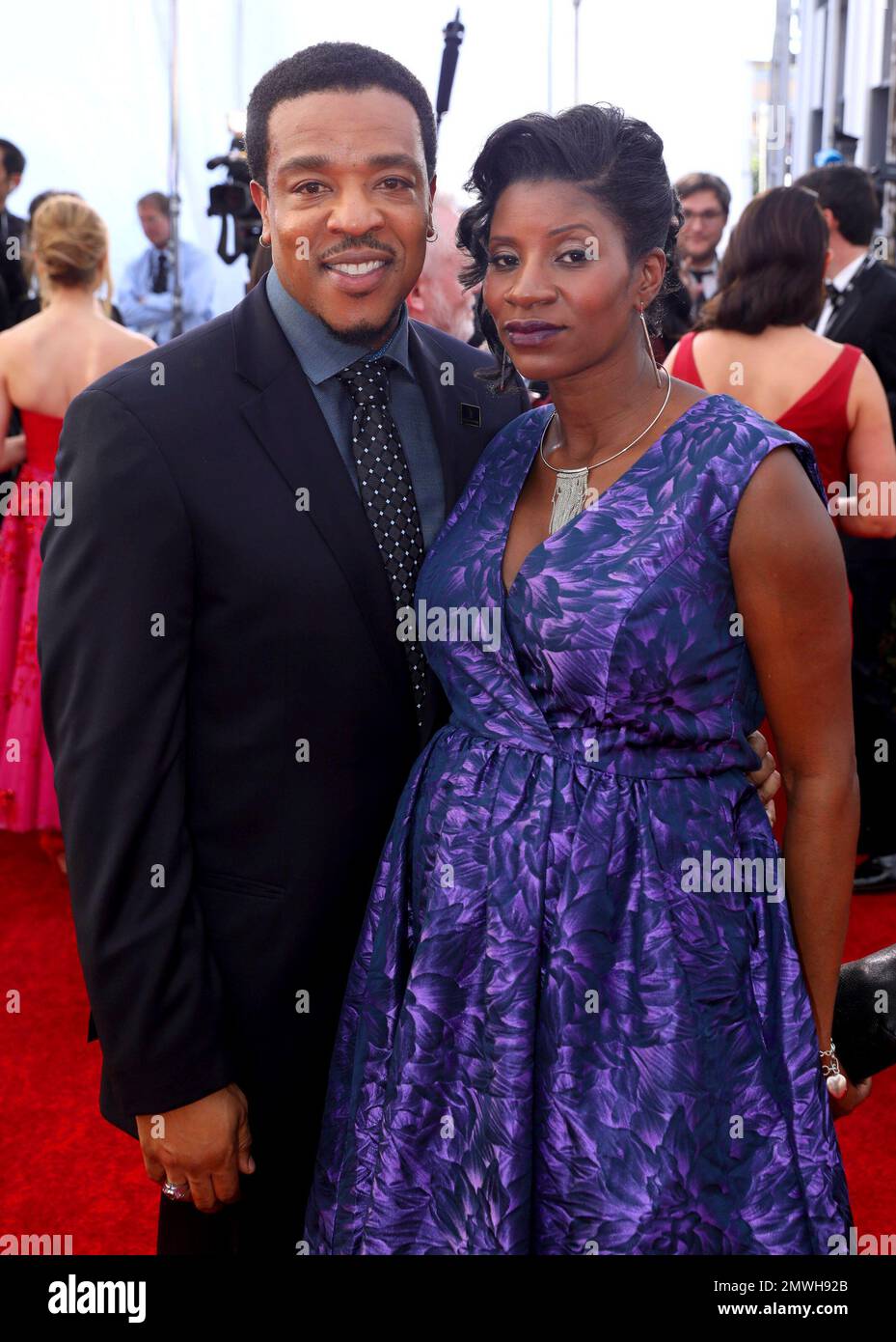 Russell Hornsby, left, and Denise Walker arrive at the 23rd annual ...