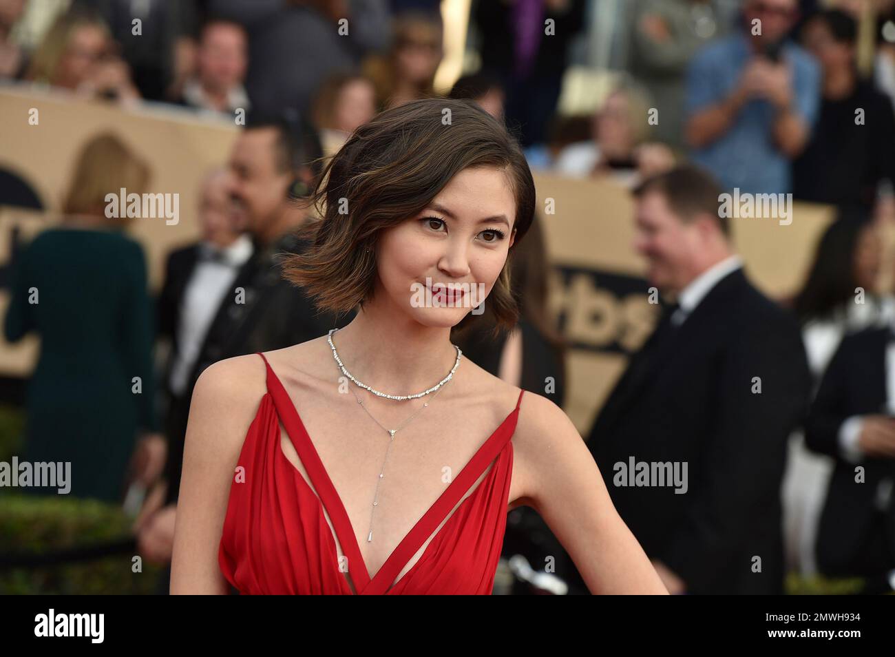Kimiko Glenn arrives at the 23rd annual Screen Actors Guild Awards at ...