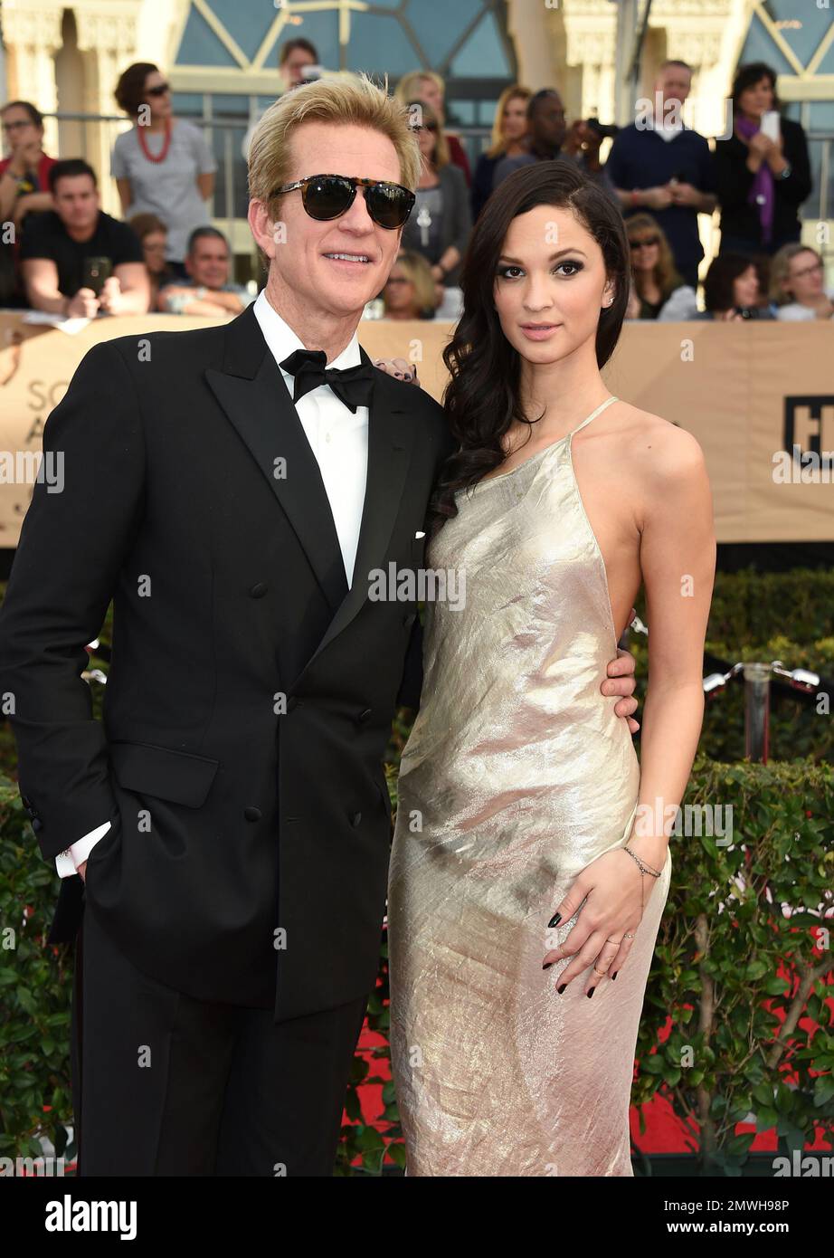 Matthew Modine, left, and Ruby Modine arrive at the 23rd annual Screen ...
