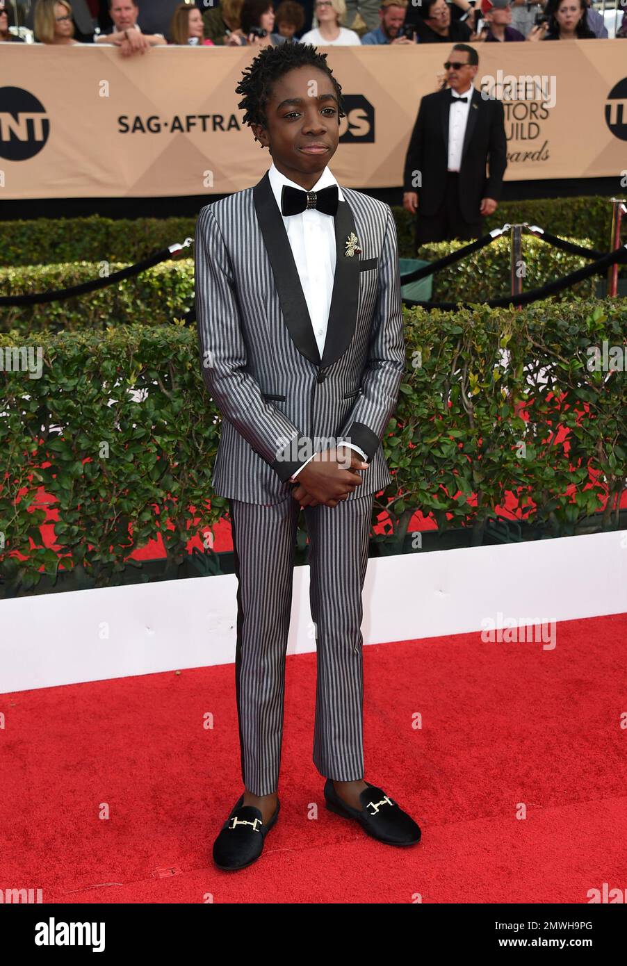 Caleb McLaughlin arrives at the 23rd annual Screen Actors Guild Awards ...