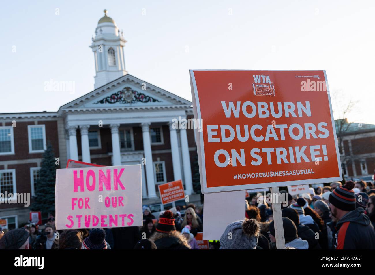 Woburn teacher strike hi-res stock photography and images - Alamy