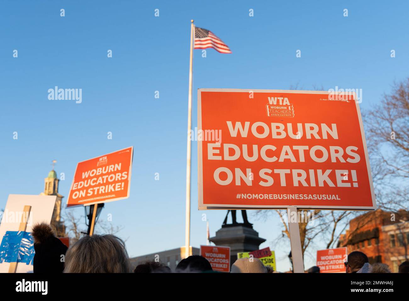 Woburn teacher strike hi-res stock photography and images - Alamy