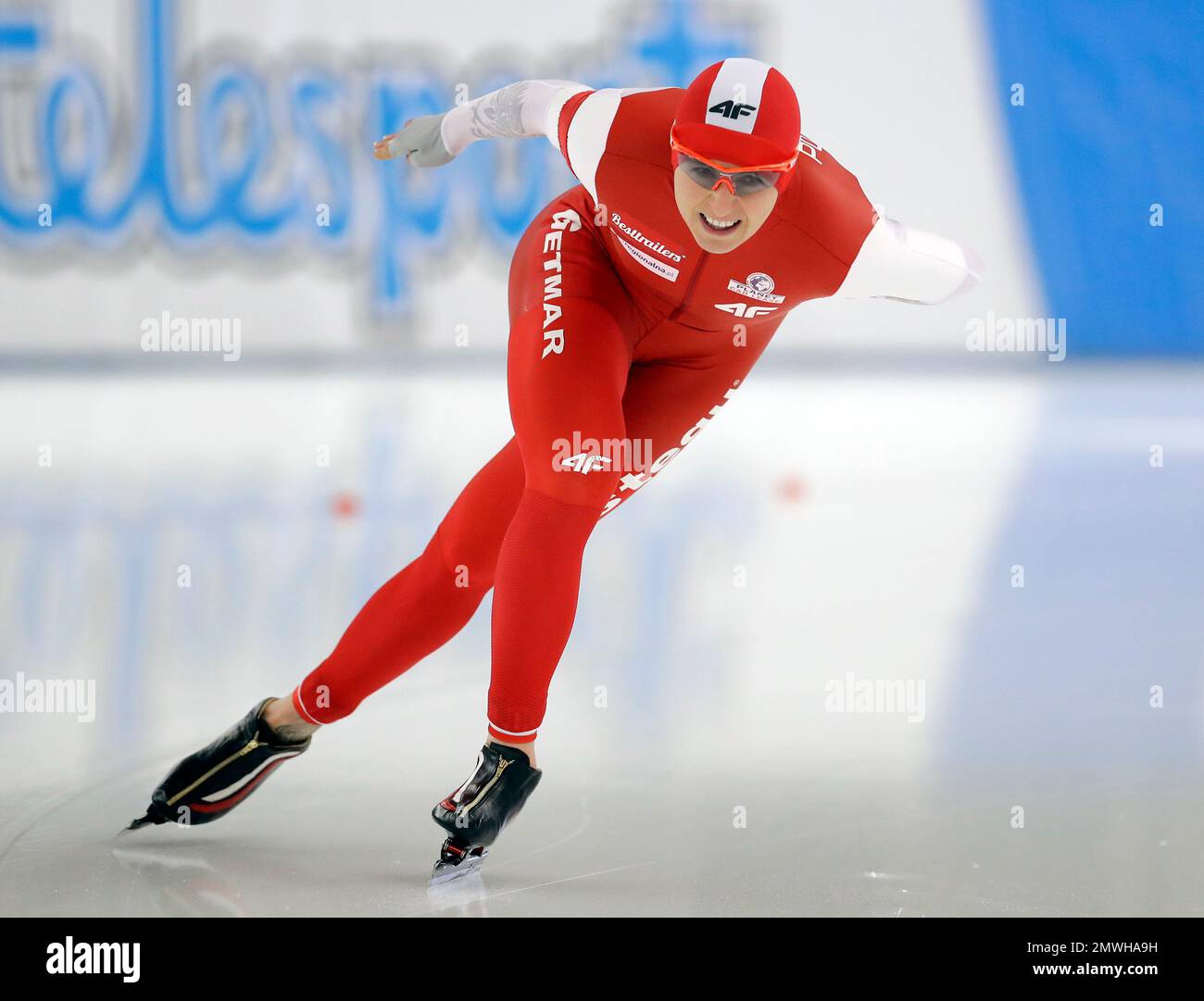 Poland's Natalia Czerwonka competes during a women's 1000 meters race ...