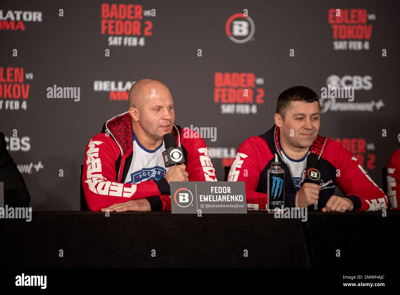 Los Angeles, California - February 1st: Fedor Emelianenko, Bellator ...