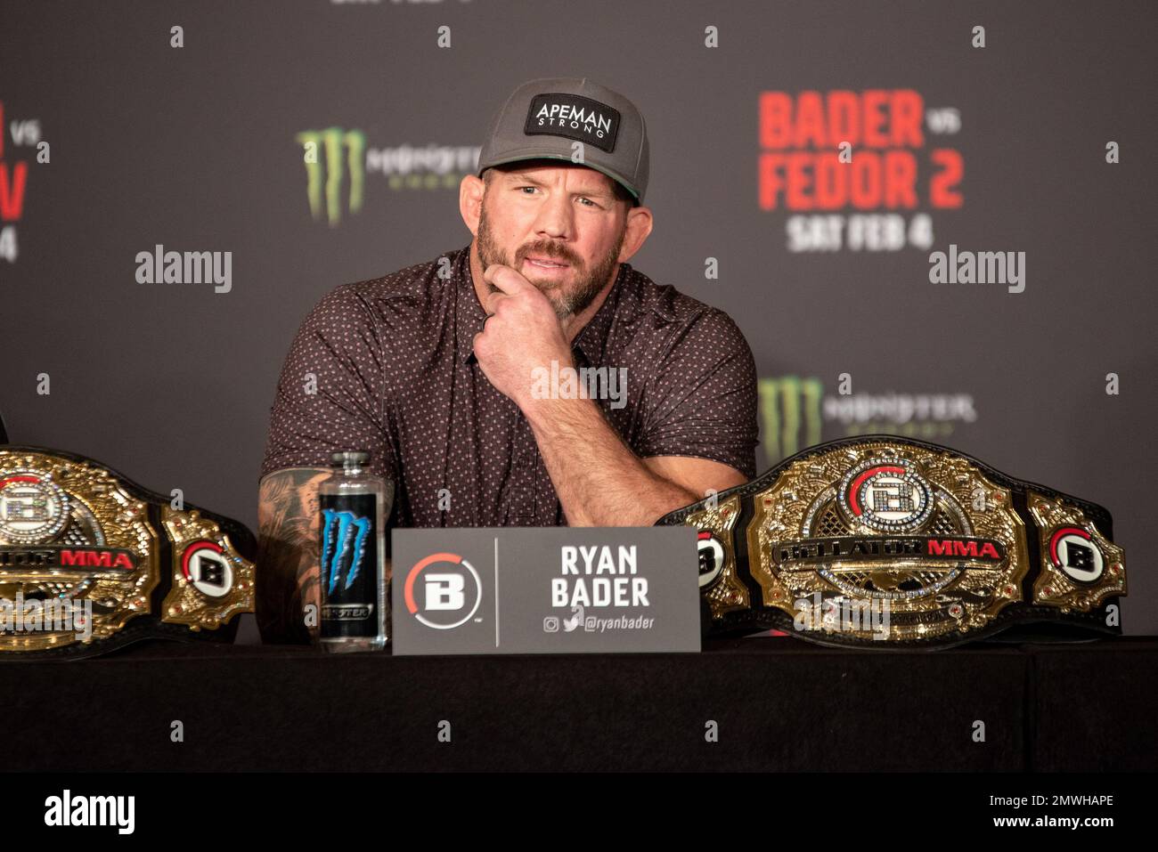 Los Angeles, California - February 1st: Ryan Bader, Bellator ...