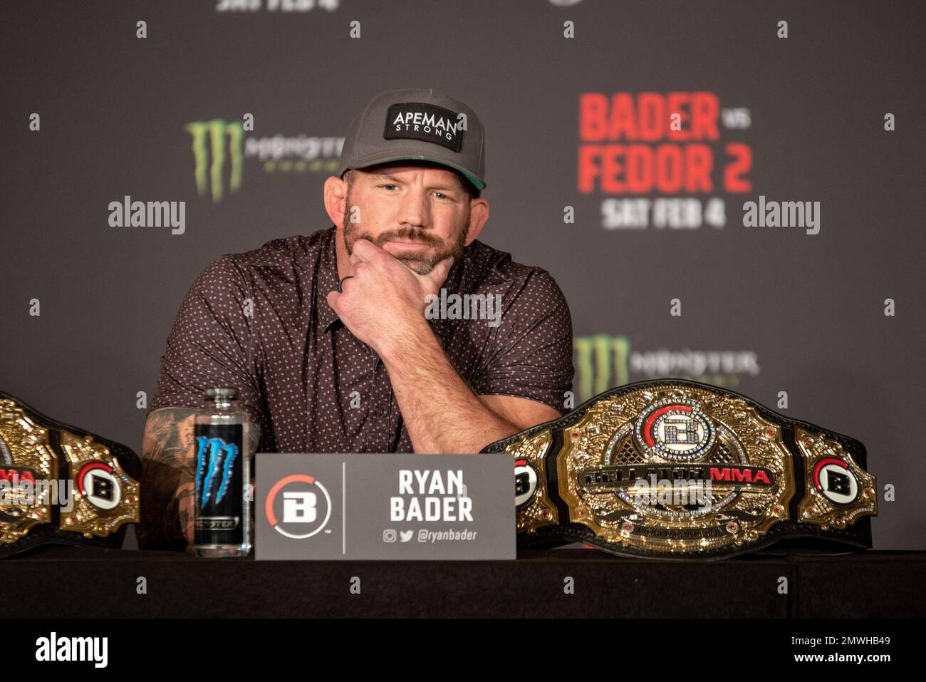 Los Angeles, California - February 1st: Ryan Bader, Bellator ...