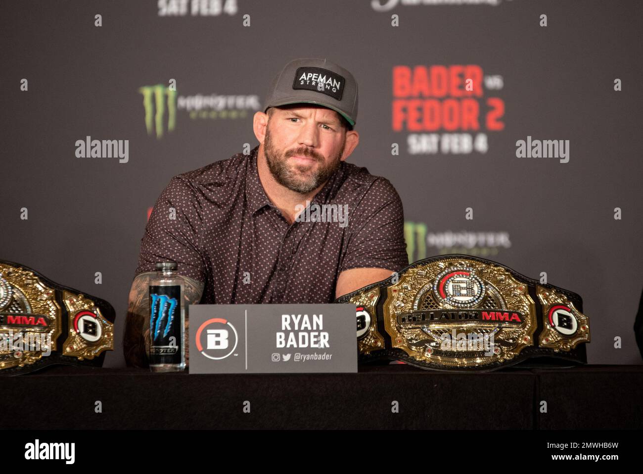 Los Angeles, California - February 1st: Ryan Bader, Bellator ...