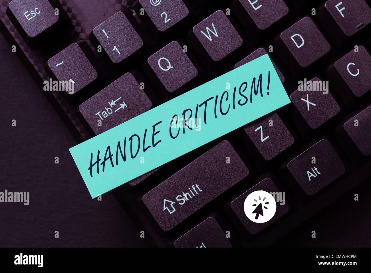 Text sign showing Handle Criticism. Word Written on process of ...