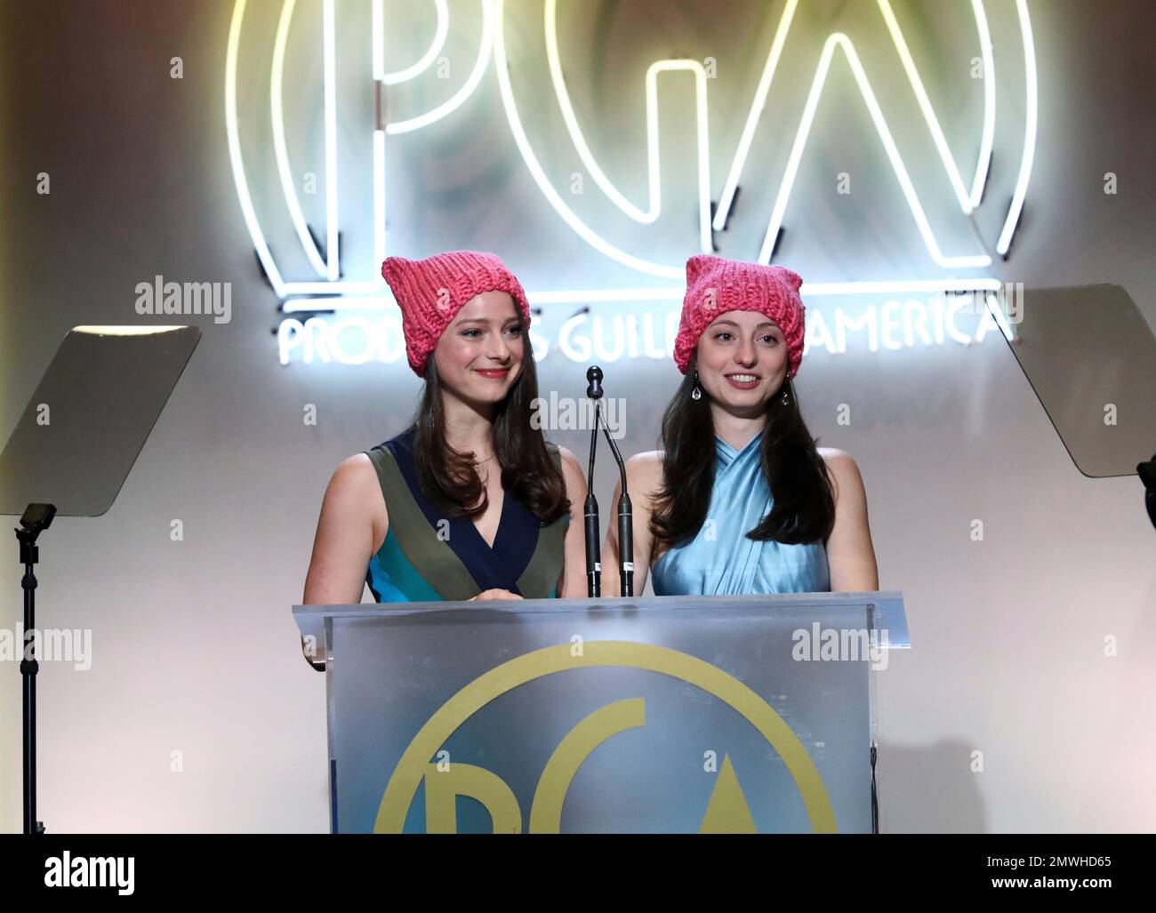 Nora Rothman, left, and Elizabeth Rothman speak at the 28th Annual ...