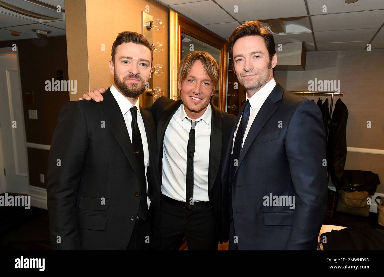 EXCLUSIVE - Justin Timberlake, from left, Keith Urban, and Hugh Jackman ...
