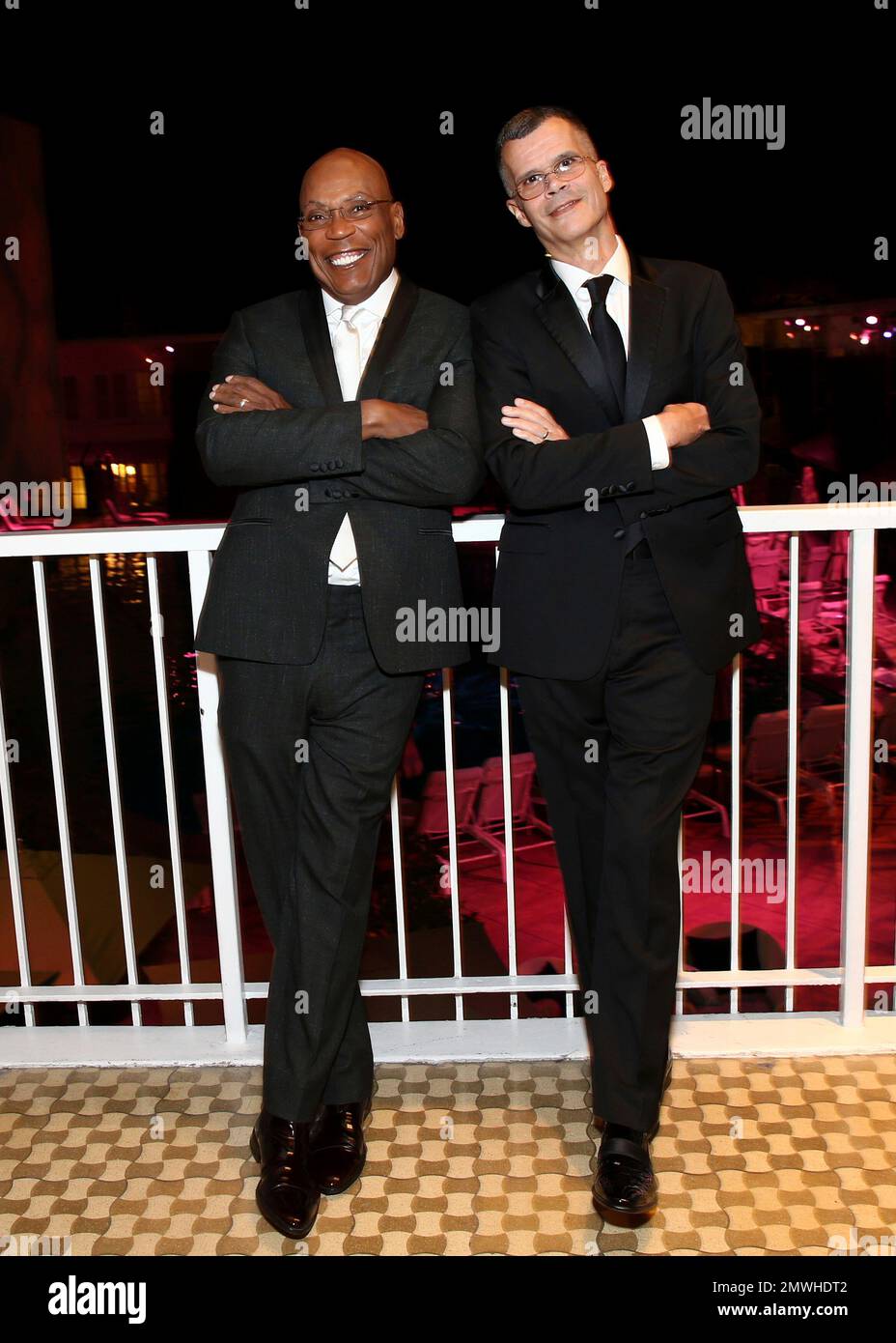 Paris Barclay, president of the Directors Guild of America, left, and ...