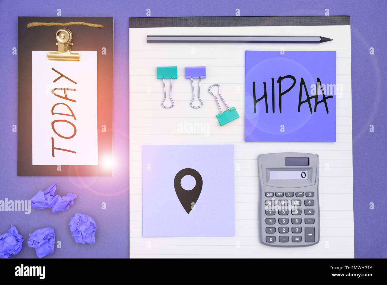 Conceptual caption Hipaa. Business showcase Acronym stands for Health ...