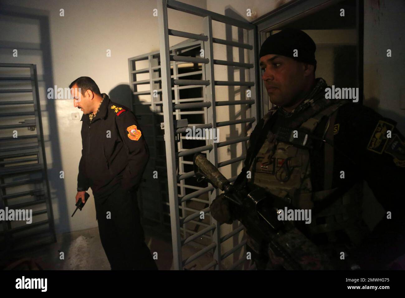 Iraq's special forces inspect cages at detention facility used by ...