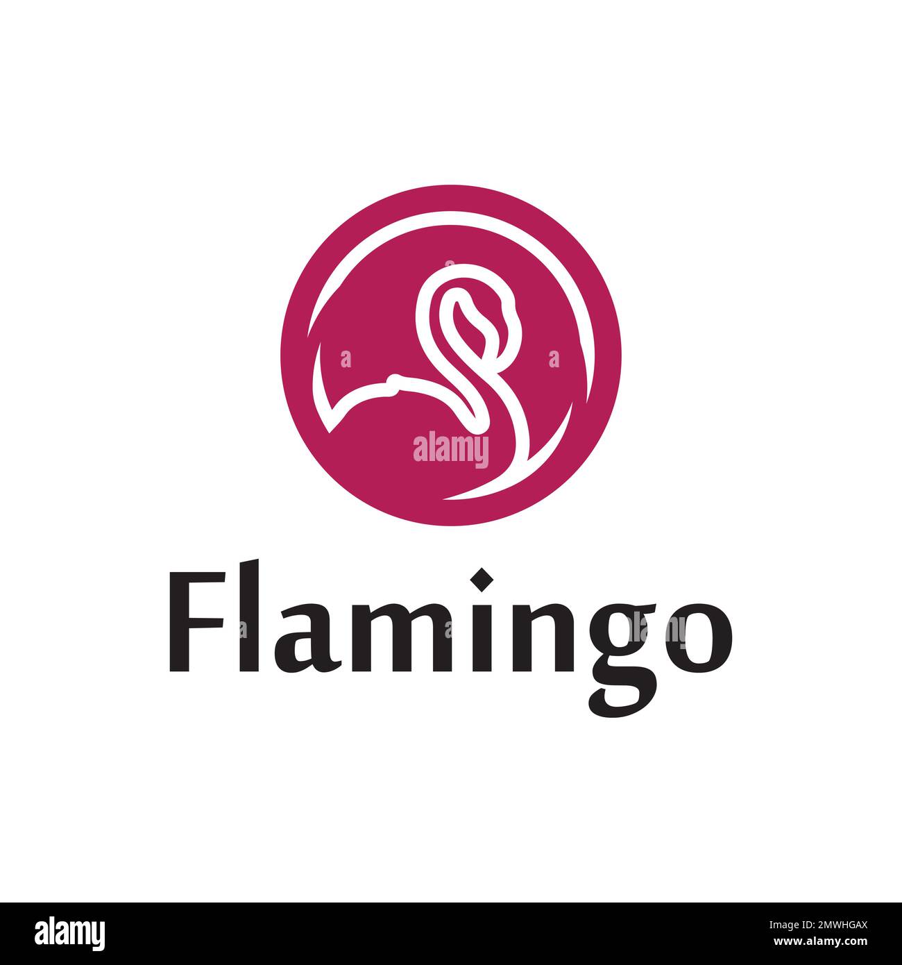 Iconic Flamingo logo designs concept vector, Flamingo bird logo ...