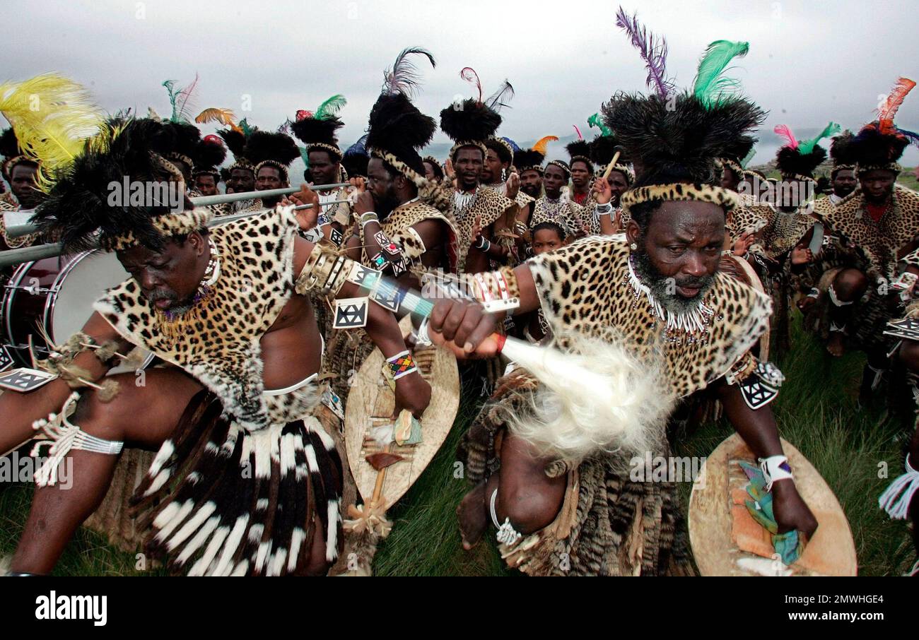 FILE - In this Jan. 15, 2016 file photo members of the Shembe Church ...