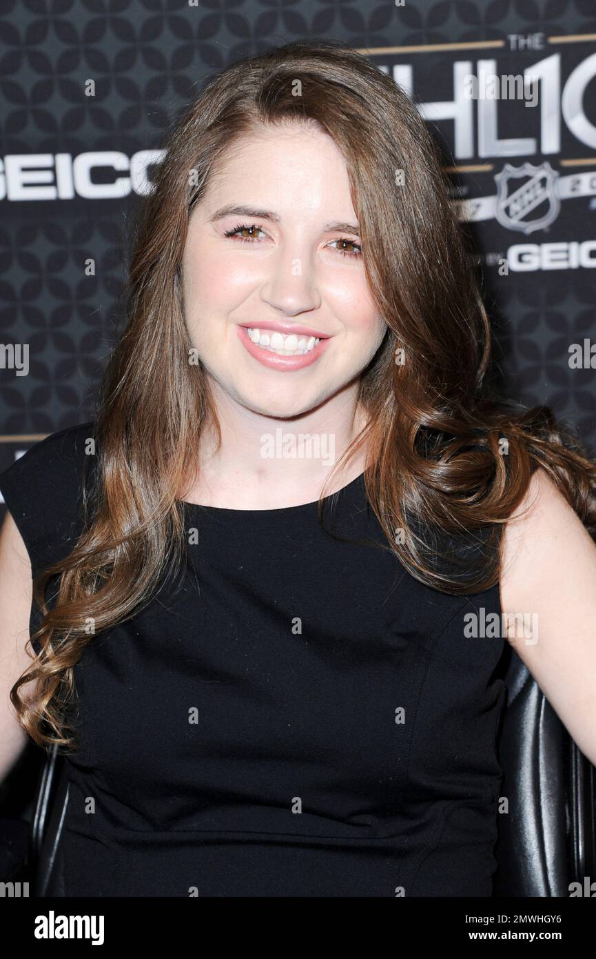 Denna Laing arrives at the The NHL100 Gala held at the Microsoft ...