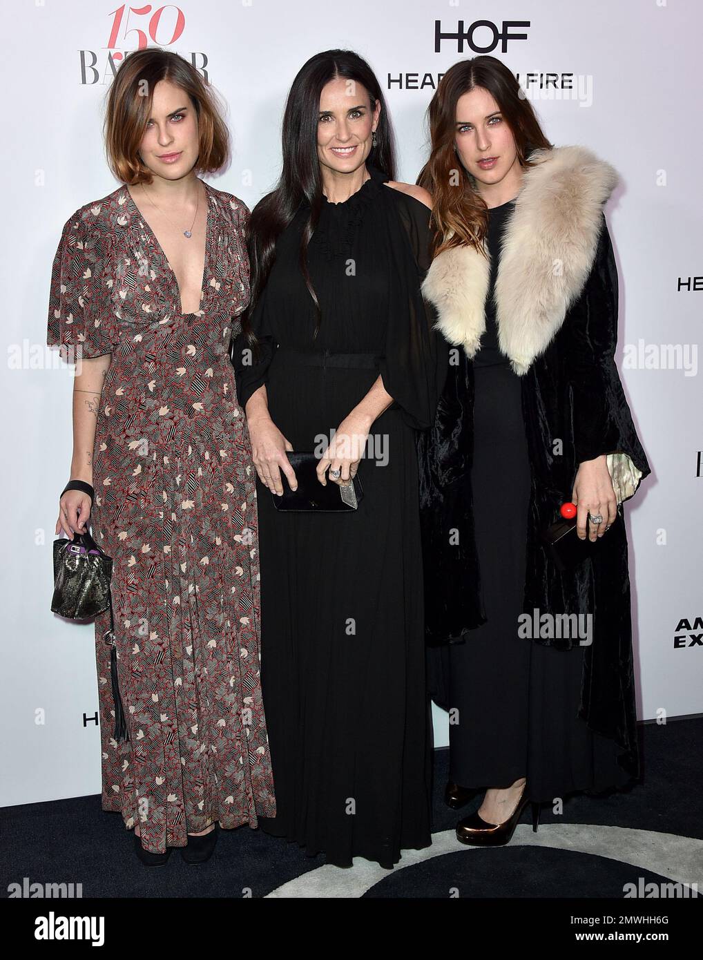 Tallulah Belle Willis, from left, Demi Moore and Scout LaRue Willis ...