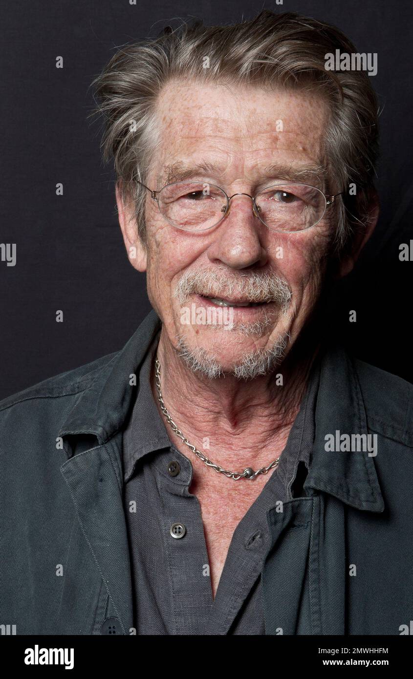 File- This Sept. 6, 2011, file photo shows British actor John Hurt ...