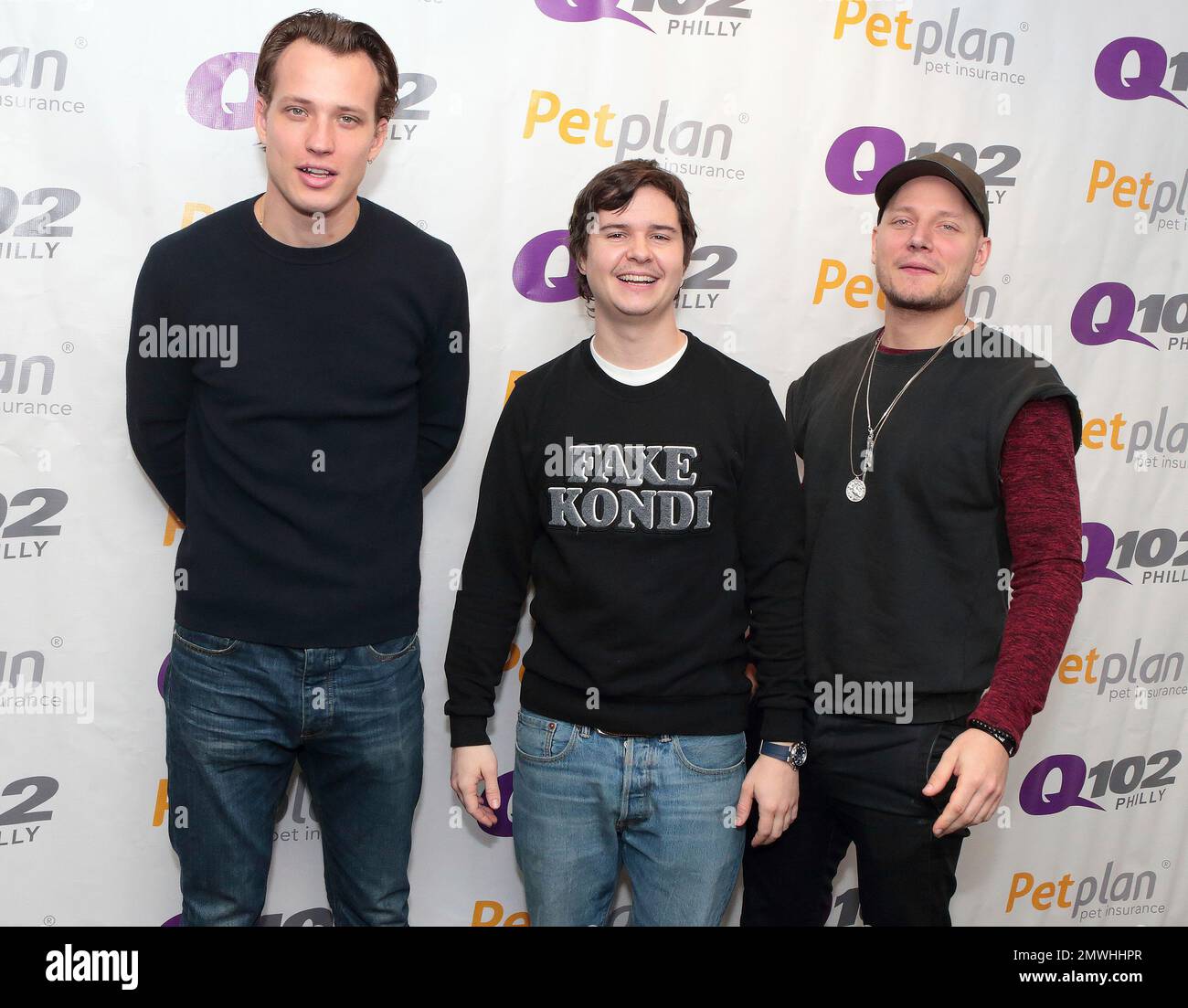Magnus Larsson, left, Lukas Forchhammer and Mark Falgren of the band ...