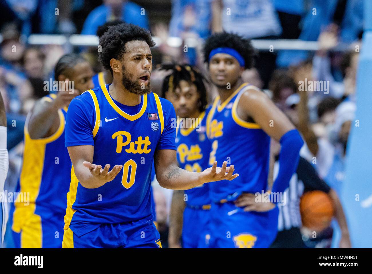 February 1, 2023: Pittsburgh Panthers guard Nelly Cummings (0) reacts ...
