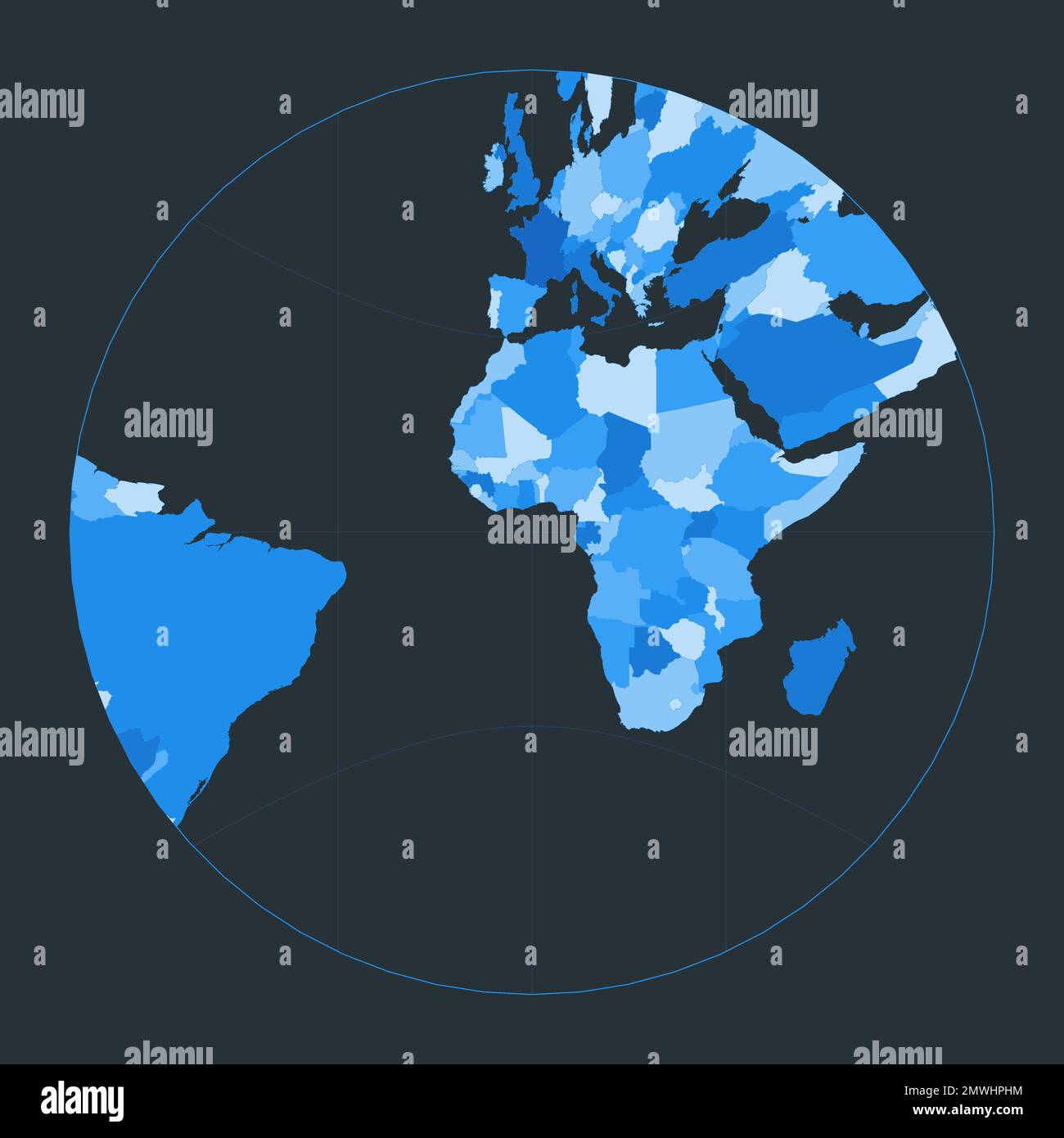Gnomonic Projection Map