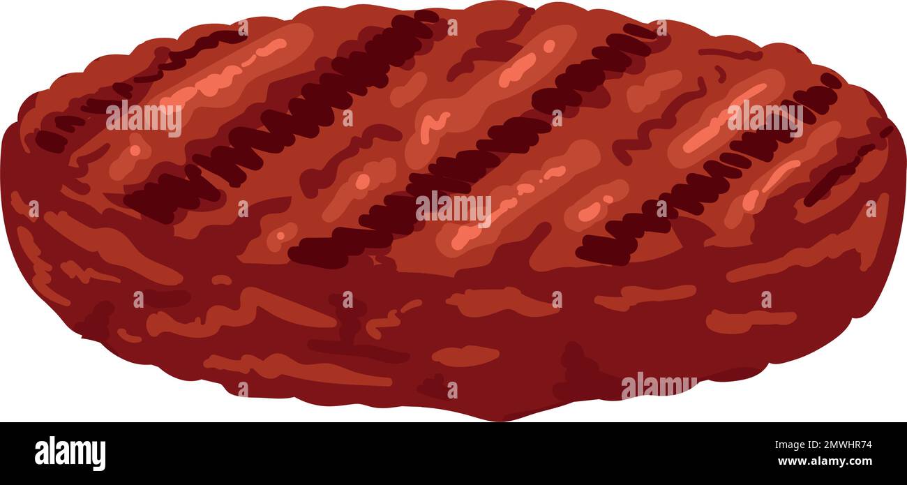 Fresh raw beef hamburger Stock Vector Images - Alamy