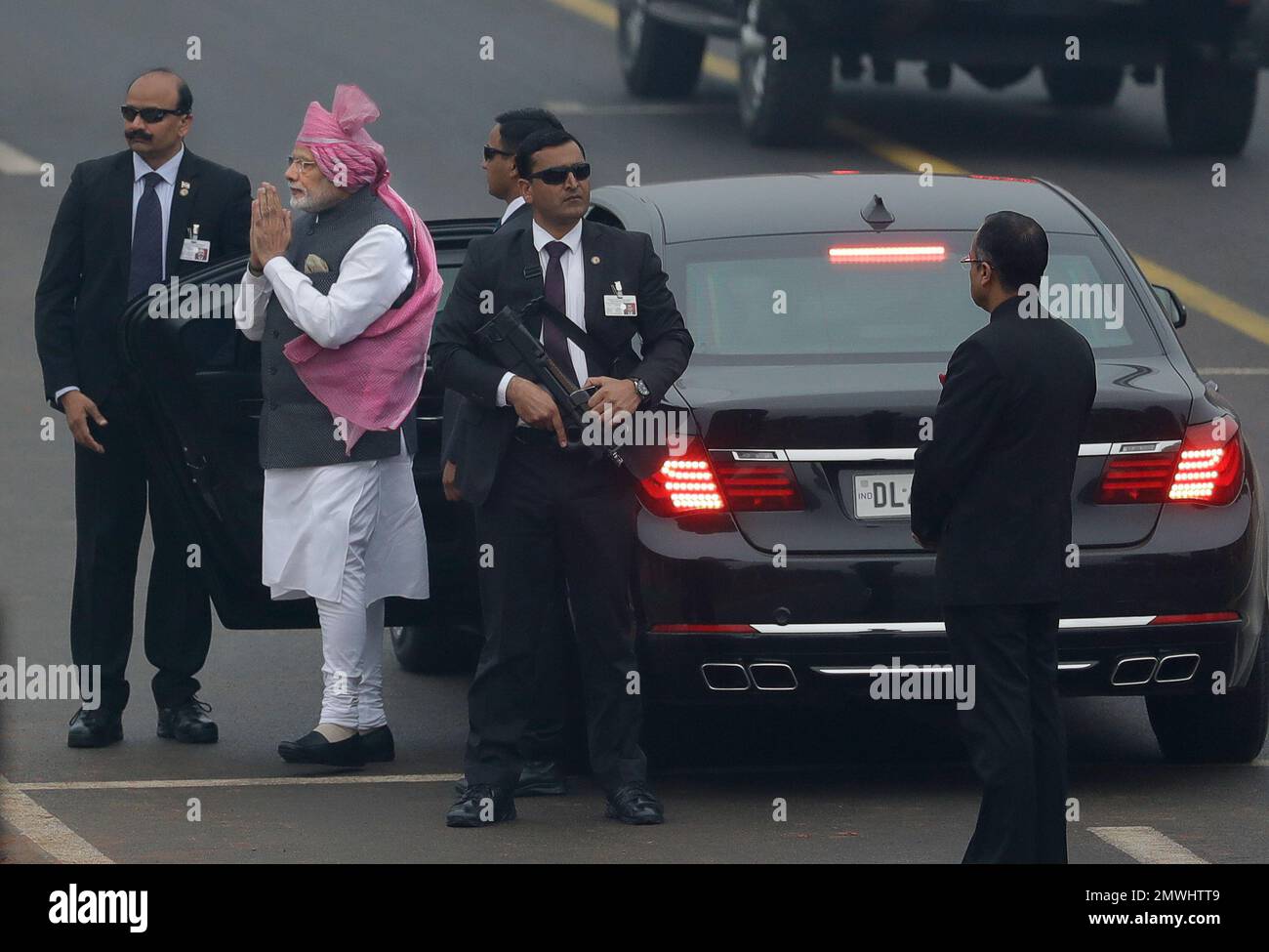 Indian Prime Minister Narendra Modi arrives for Republic Day parade in ...