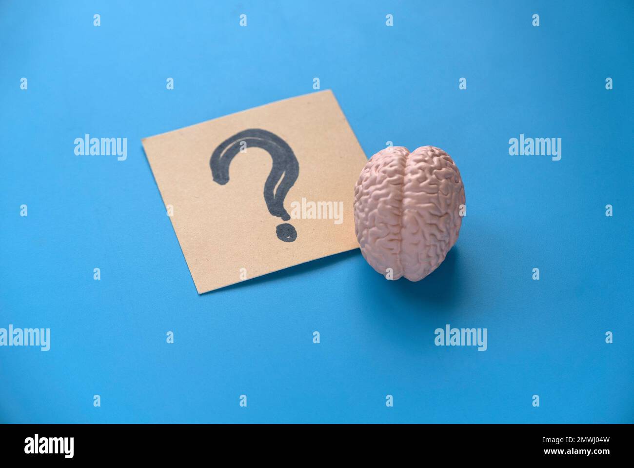 Concept of problems, solutions, doubts, mind and mental activity.Brain ...