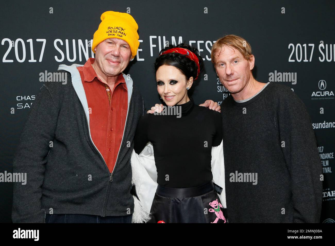 Michael Eisner, left, and his son producer Eric Eisner, right, and Eric ...