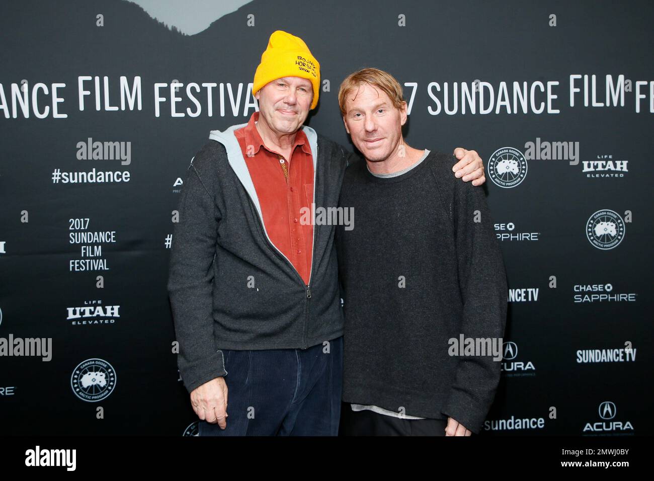 Michael Eisner, left, and his son producer Eric Eisner pose at the ...