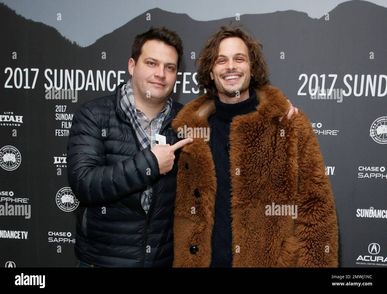 Producer Michael A. Pruss, left, and actor Matthew Gray Gubler, right ...