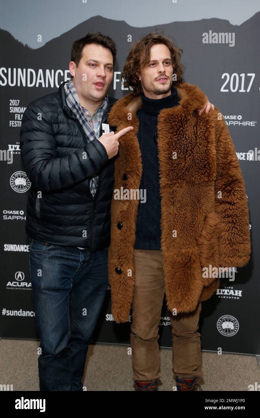 Producer Michael A. Pruss, left, and actor Matthew Gray Gubler, right ...