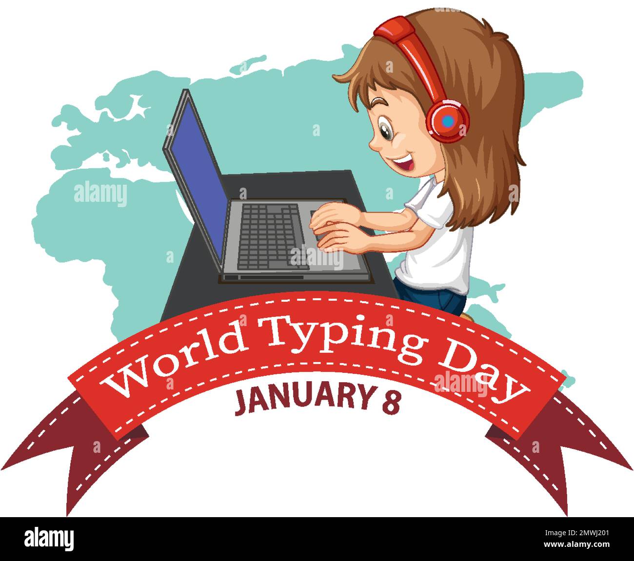 World Typing Day Banner Design illustration Stock Vector Image & Art ...