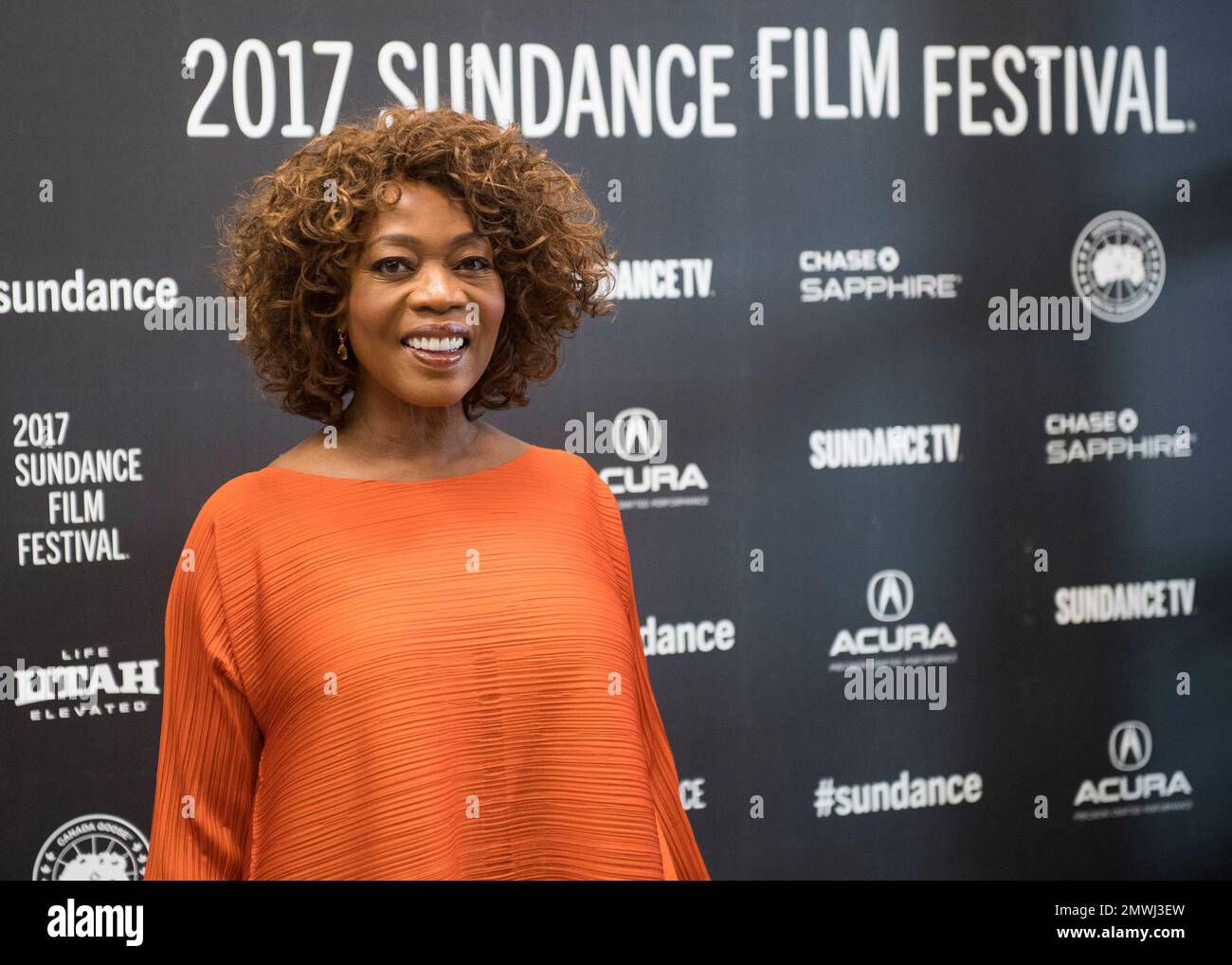 Actress Alfre Woodard poses at the premiere of the film "Burning Sands ...