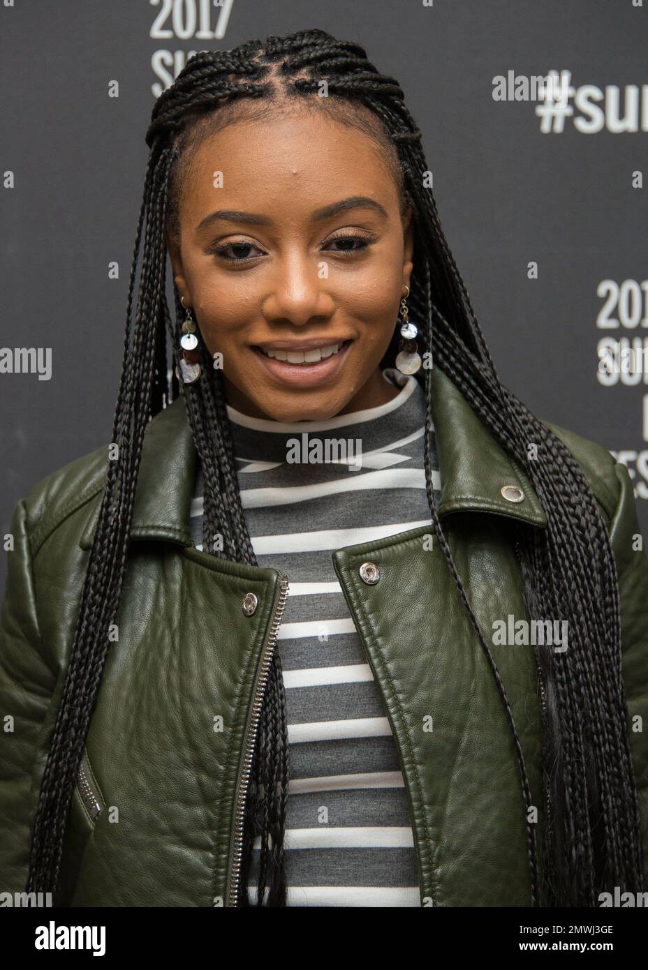 Actress Imani Hakim poses at the premiere of the film "Burning Sands ...