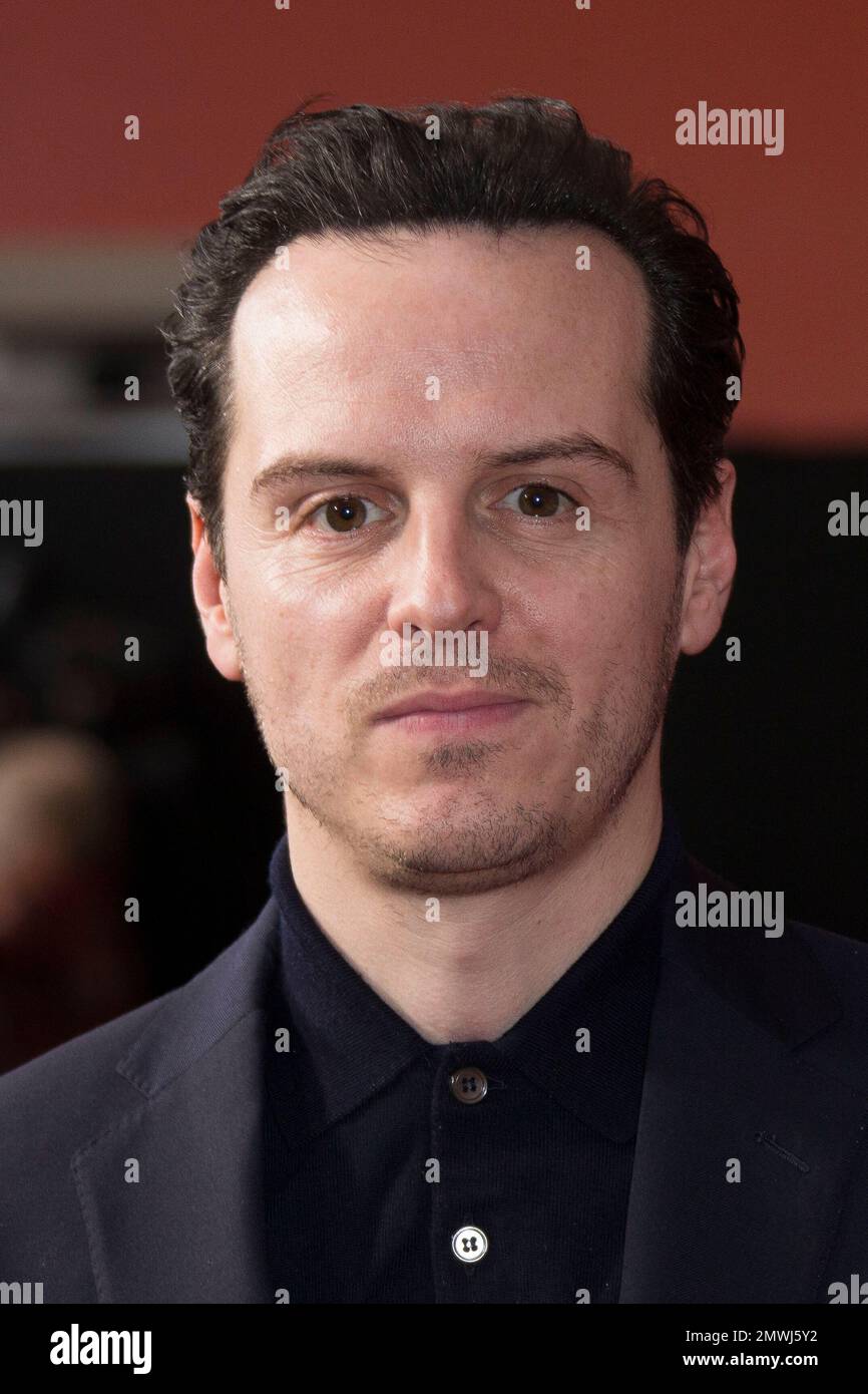 Actor Andrew Scott poses for photographers upon arrival at the Denial ...