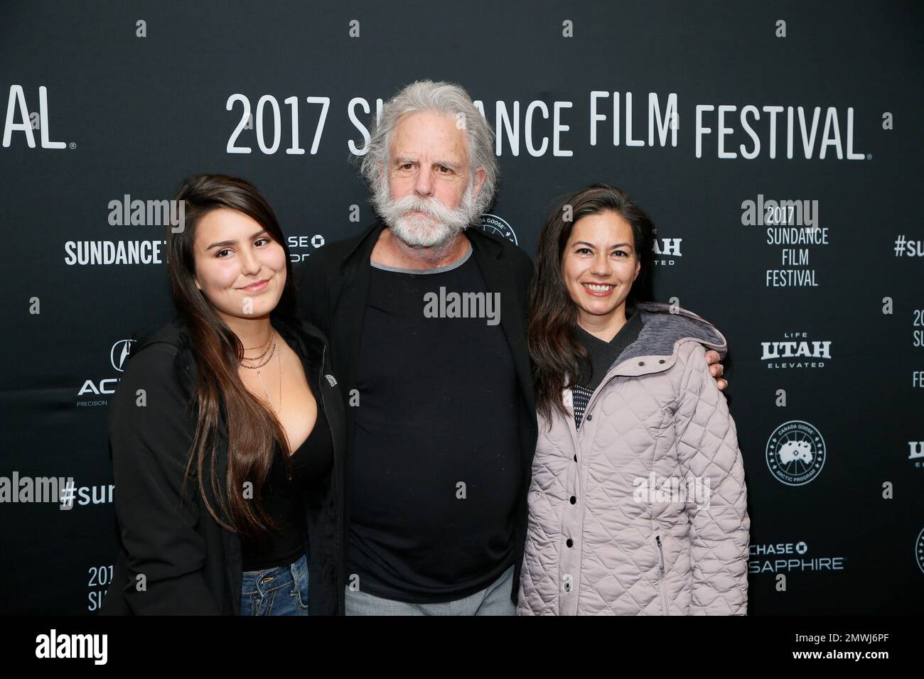 Bob Weir, center, poses with his wife Natascha Munter, right and his ...
