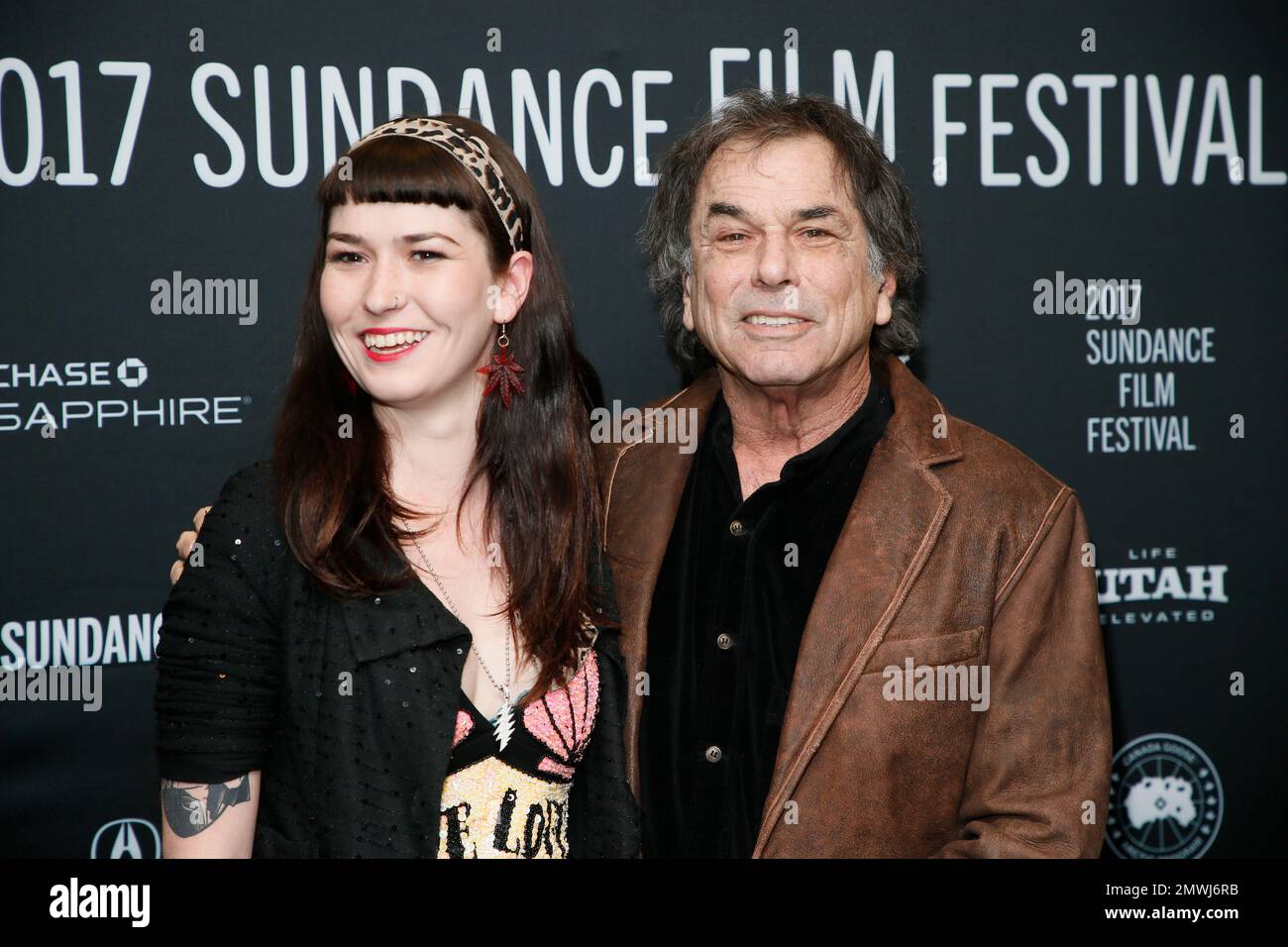 Mickey Hart, right, poses with his daughter Reya Hart, left, at the ...