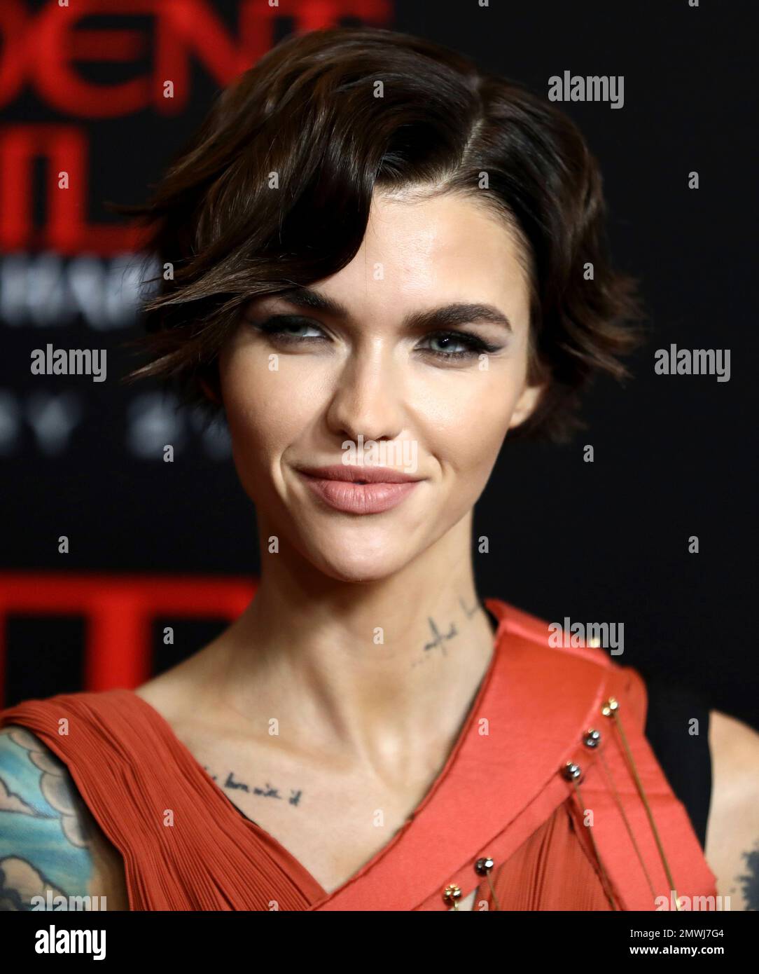 Ruby Rose arrives at the world premiere of "Resident Evil: The Final ...