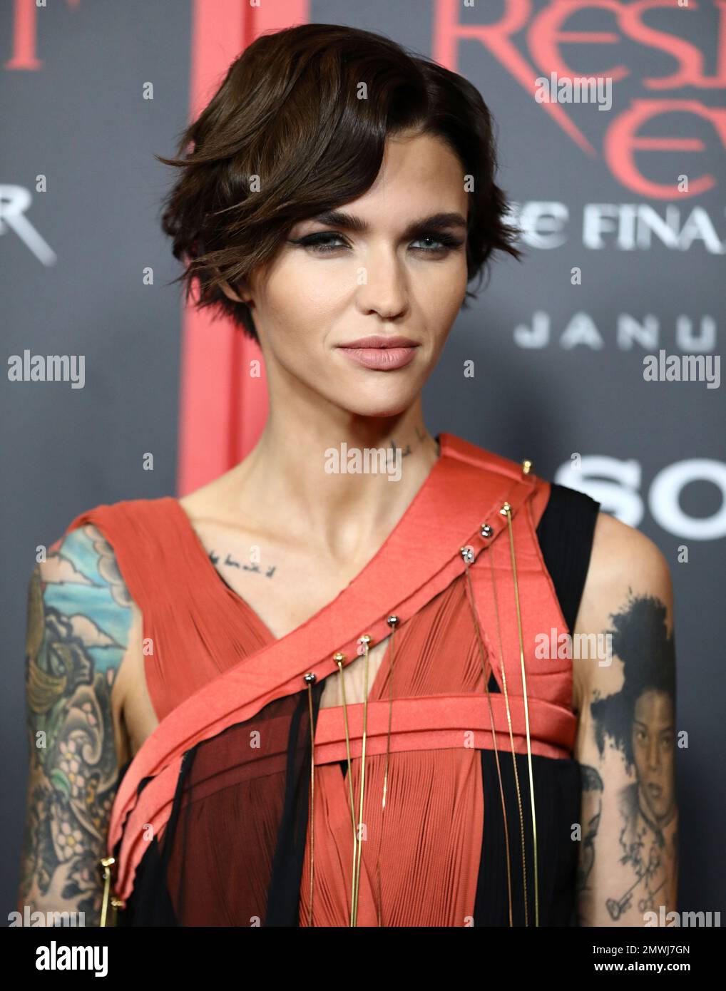 Ruby Rose arrives at the world premiere of "Resident Evil: The Final ...